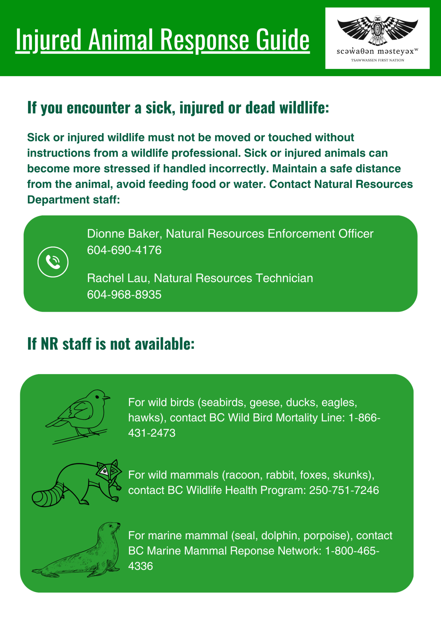 Injured Animal Response Guide – Tsawwassen First Nation